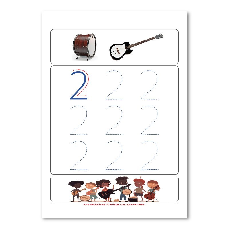 Number 2 Tracing Worksheet Webtools Number 2 Tracing Worksheet Webtools