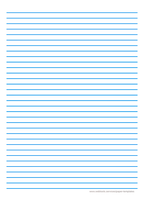 Webtools Printable Hindi Notebook Page With Blue Lines