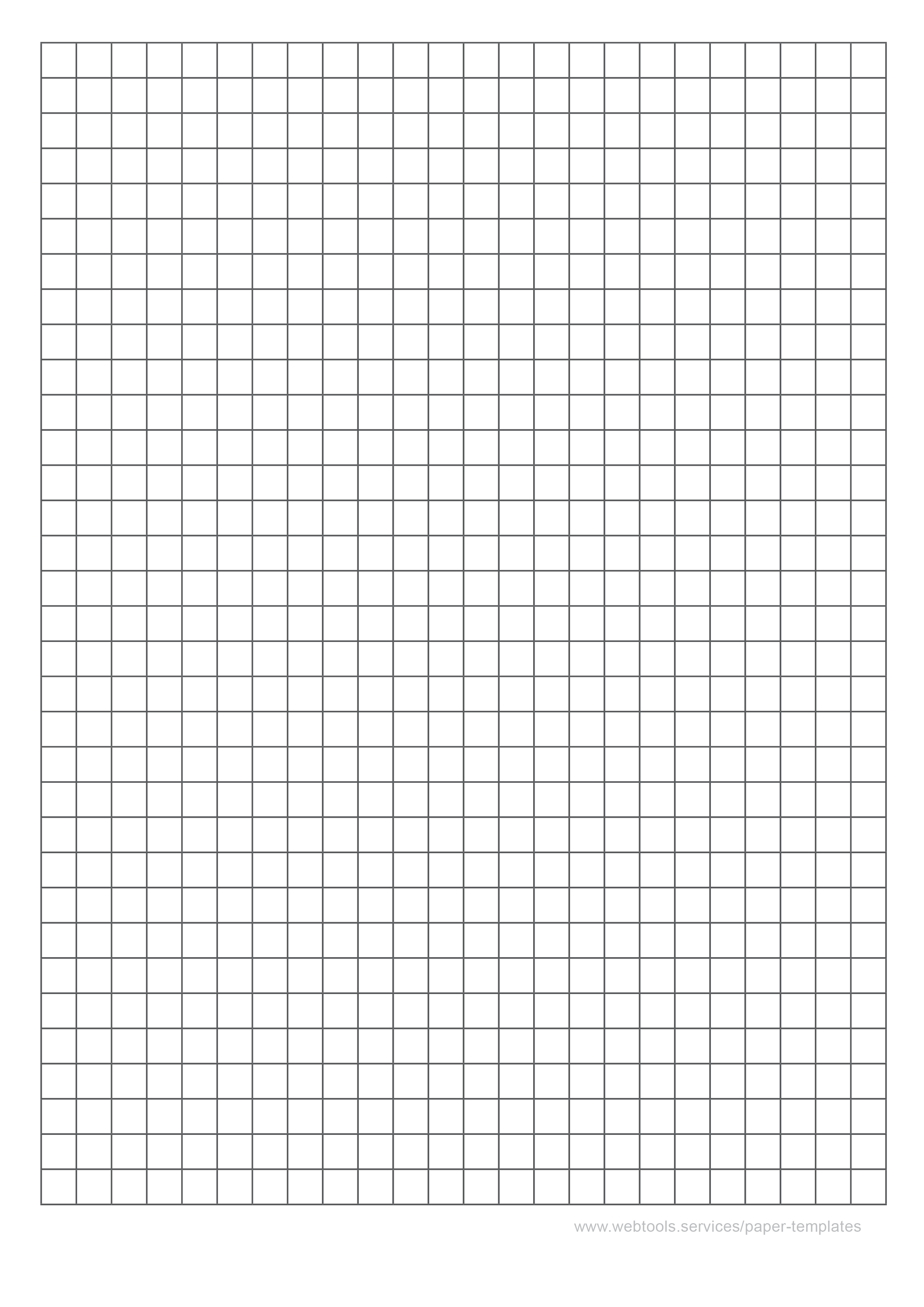 Webtools Black Lined 8mm Squared Paper Template
